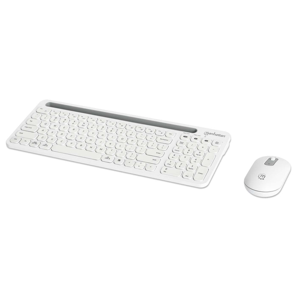 Kit de teclado y mouse inalámbricos con conexión dual USB y Bluetooth ...