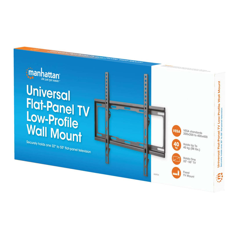 Manhattan Soporte de pared para TV fijo de perfil bajo (460934 ...