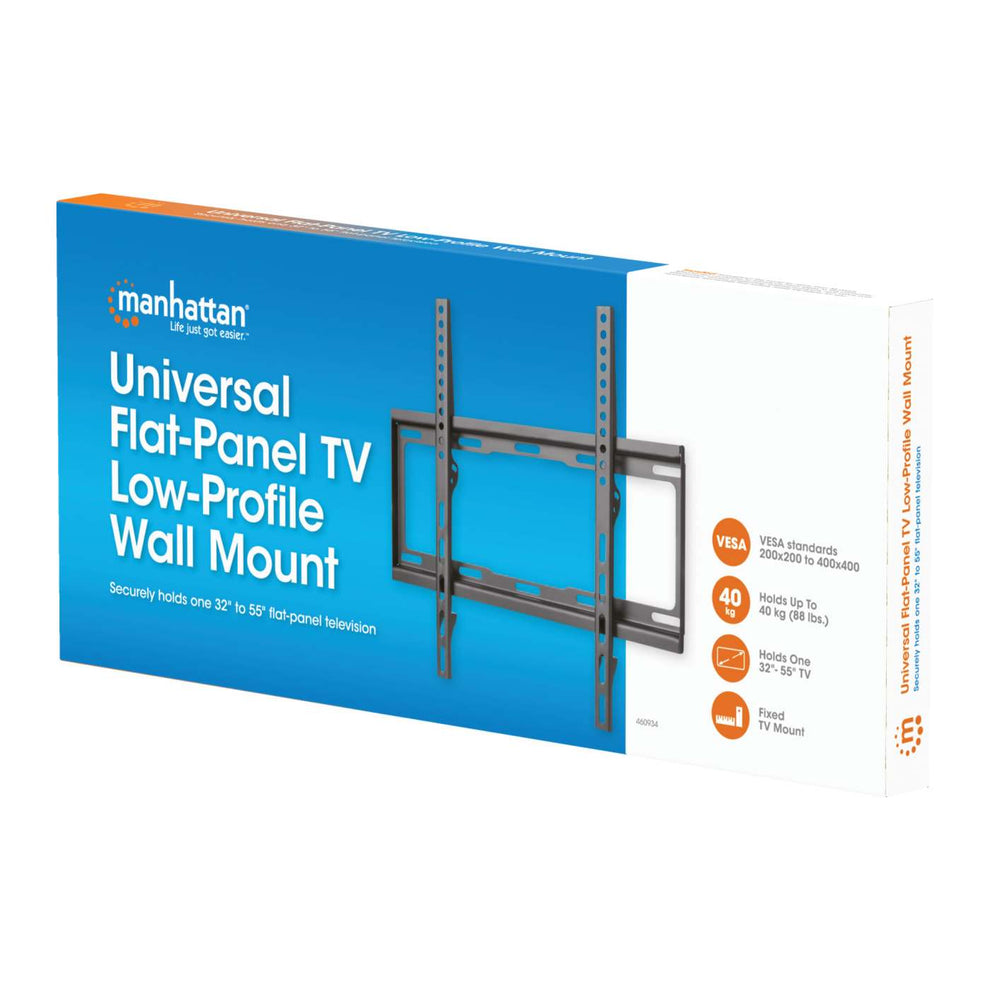 Manhattan Soporte de pared para TV fijo de perfil bajo (460934 ...