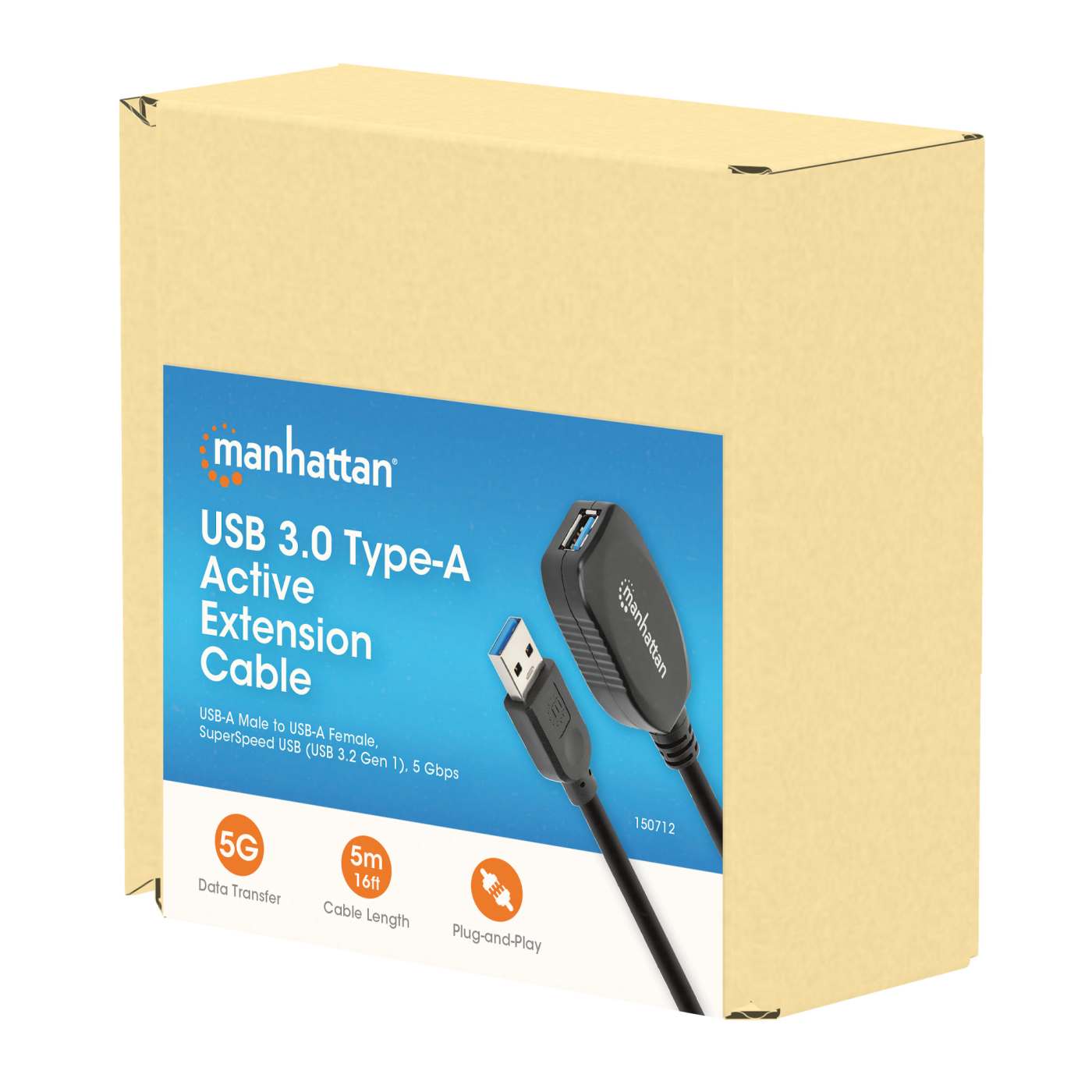Manhattan Cable de extensión activo USB 3.0 tipo A (150712) – Manhattan ...