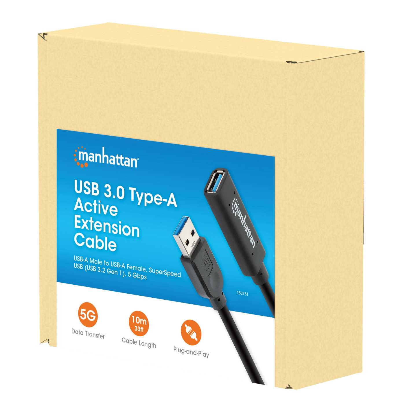 Manhattan Cable de extensión activa repetidor USB 3.0 tipo A (153751 ...