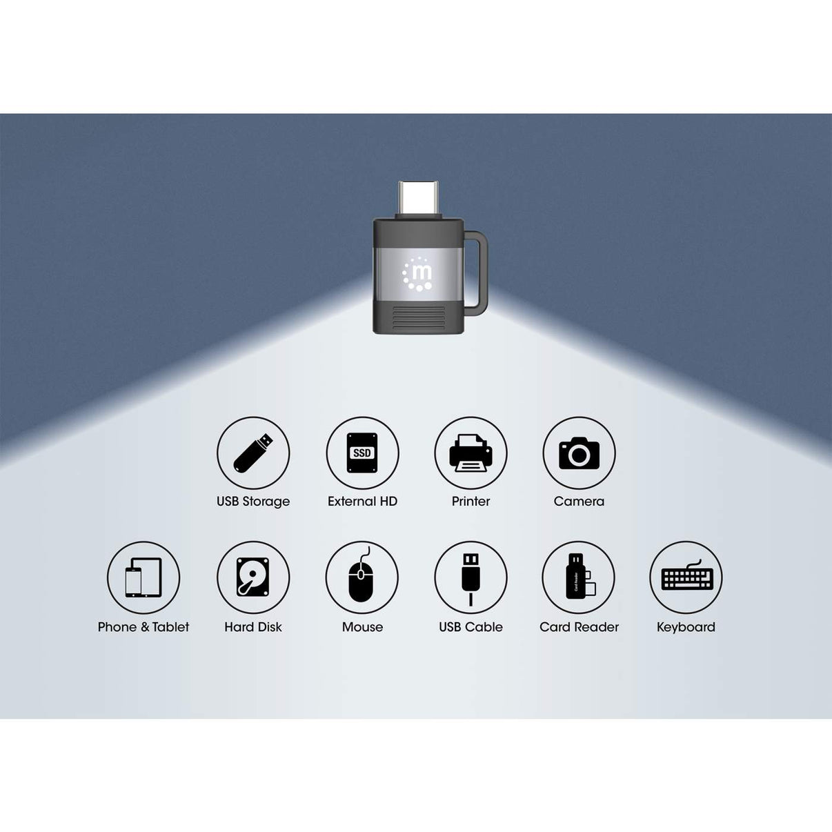 Manhattan Adaptador de USB-C a USB-A V3.2 (356312) – Manhattan Products ...